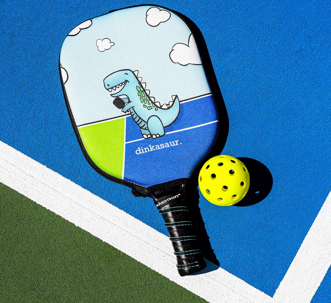Dinkasaur Pickleball Paddle Cover - Handmade Pickleball Paddle Covers ...