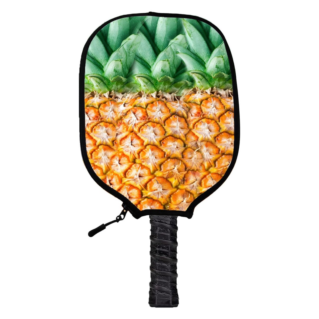 Pineapples Pickleball Paddle Cover - Handmade Pickleball Paddle Covers ...