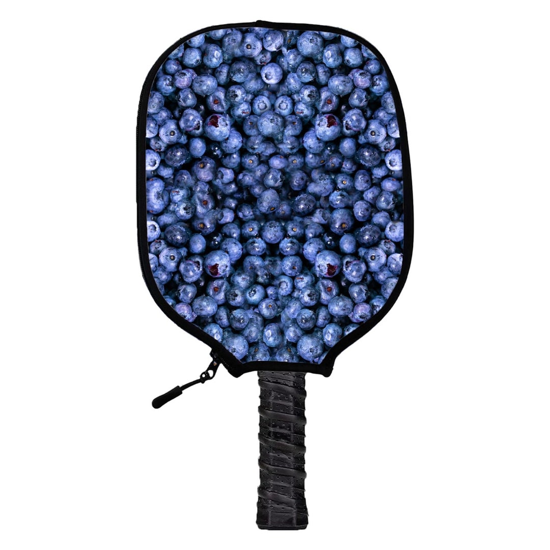Blueberries Pickleball Paddle Cover - Handmade Pickleball Paddle Covers ...