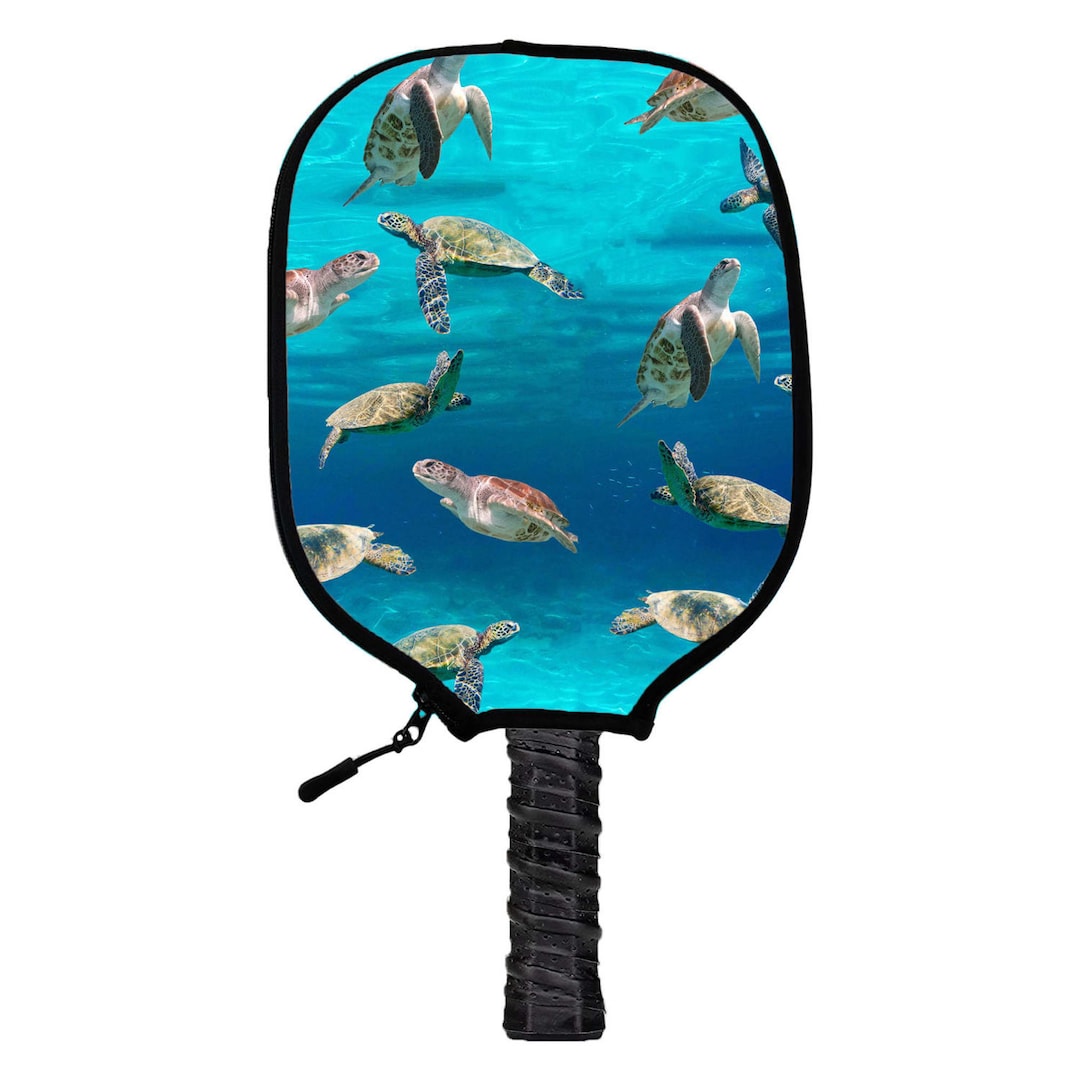 Turtles Pickleball Paddle Cover - Handmade Pickleball Paddle Covers ...