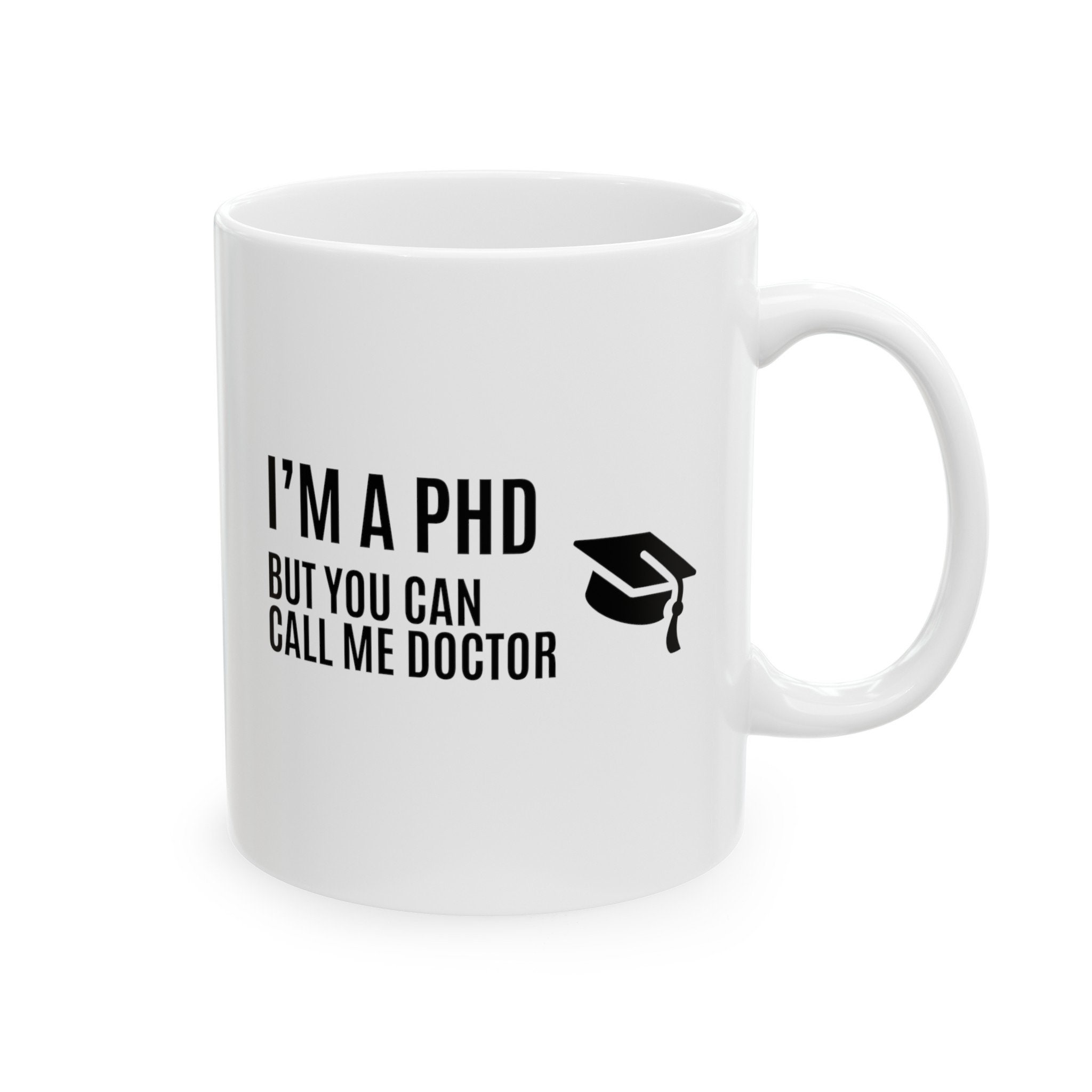 PHD Ceramic Cup Graduation Gift, Funny Doctor's Grad Gift, Gift for ...