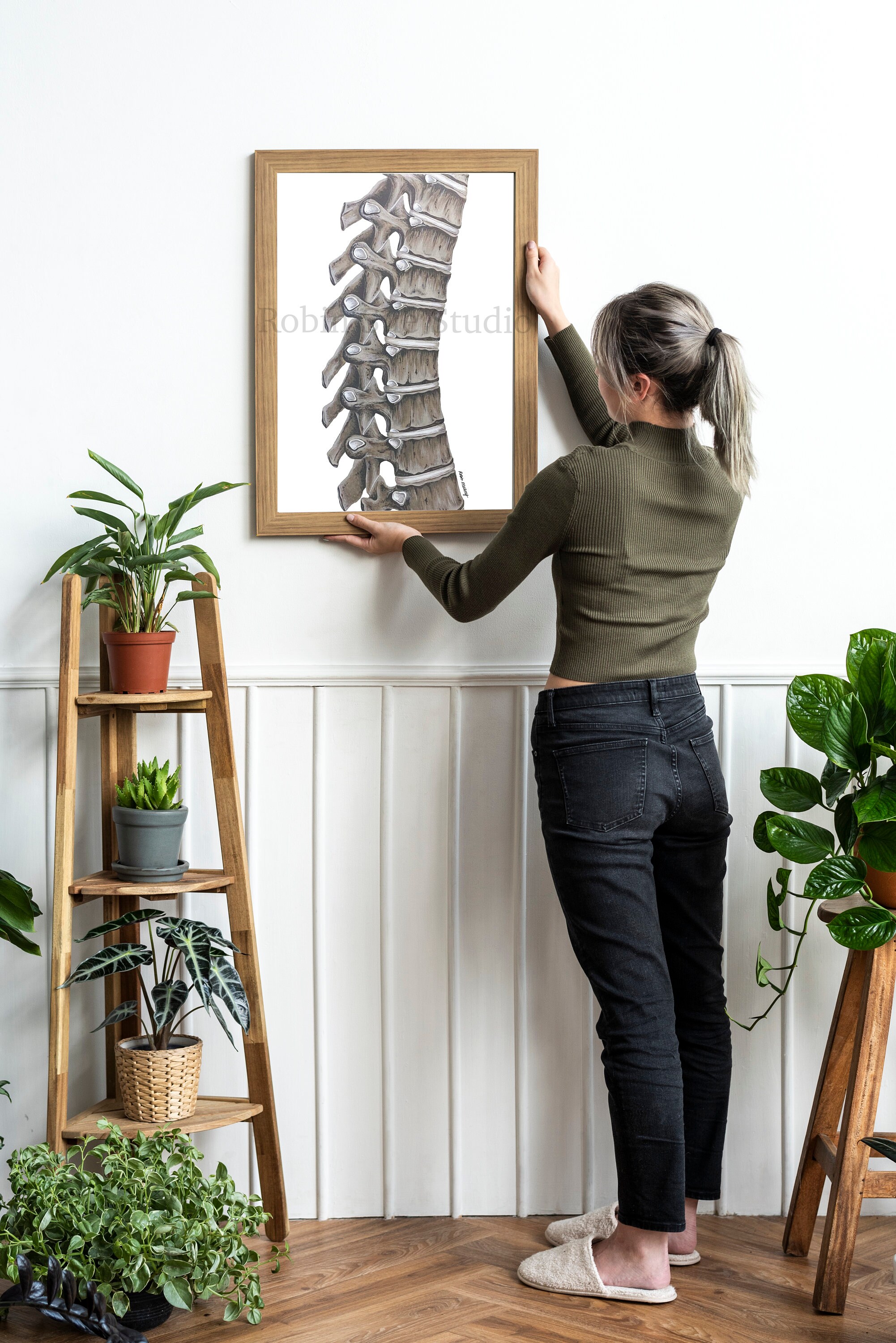 Spine Anatomy Poster Medical Decor for Doctor Office Decor for Waiting ...