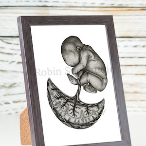 Placenta Art for OBGYN Gift for Midwife Gift for Doula Gift for Labor ...