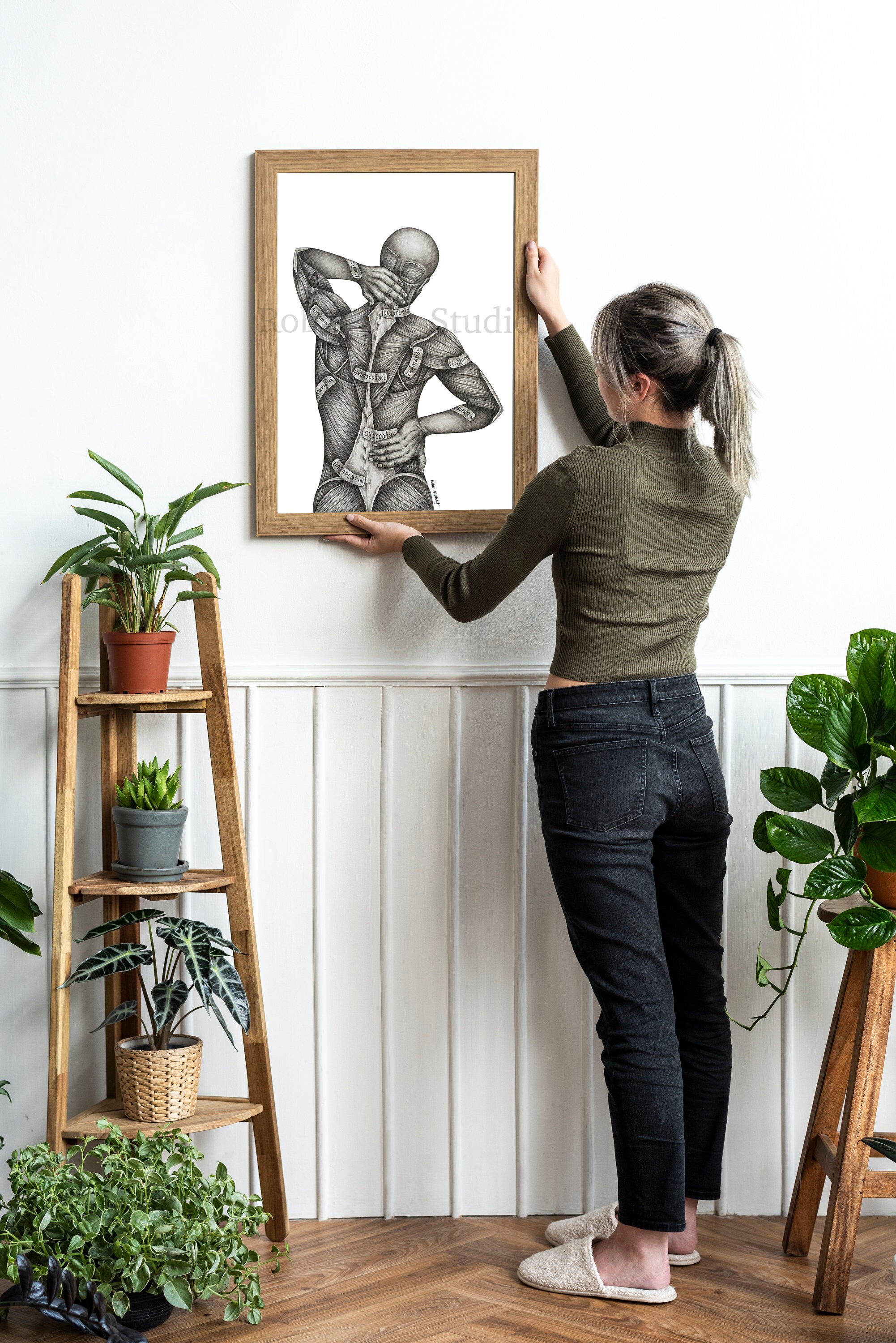 Anatomy Poster for Pain Clinic Wall Art for Chiropractor Office Wall ...