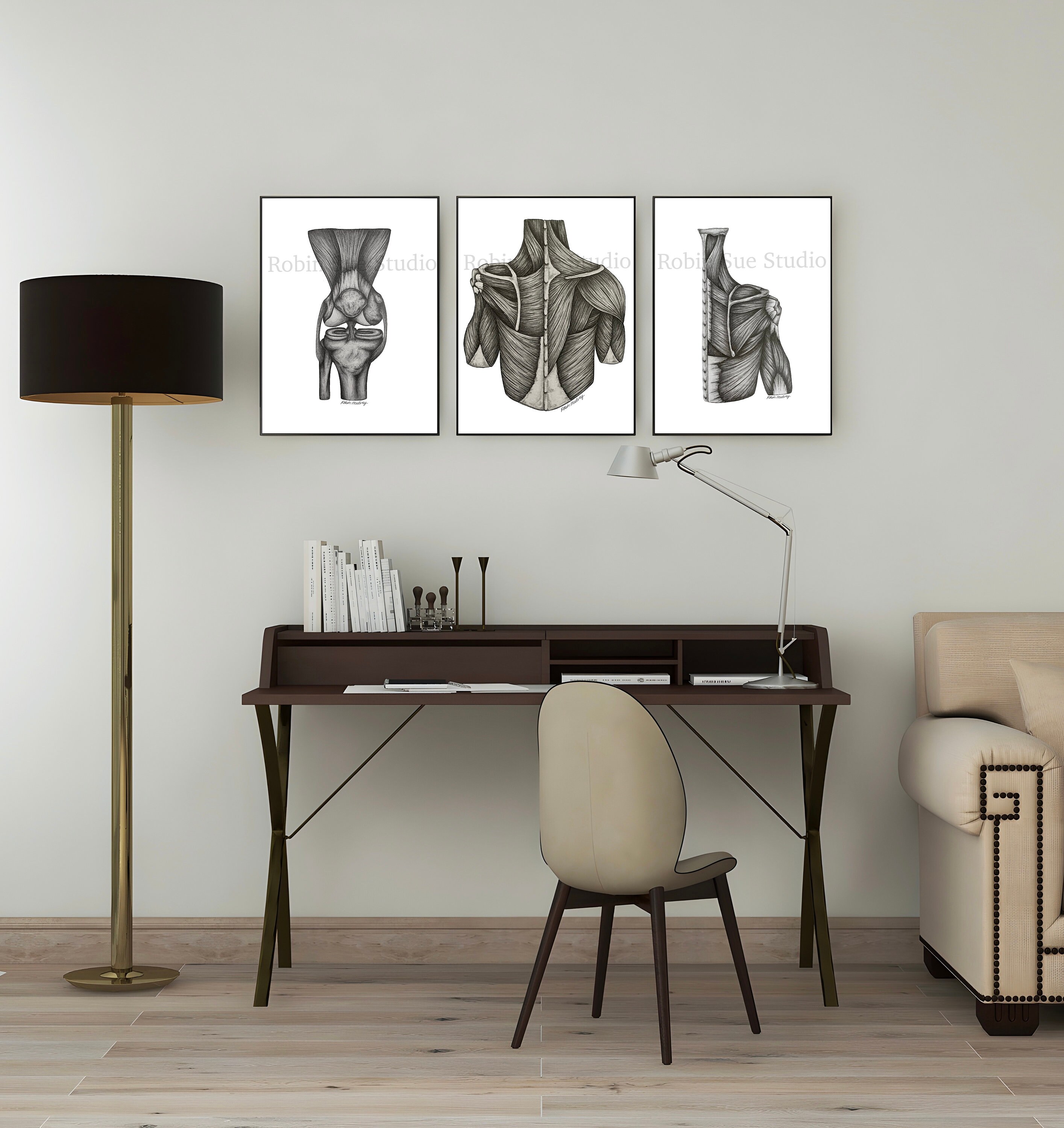 Custom Set of Three Anatomy Poster Bundle Custom Poster Set You Pick ...