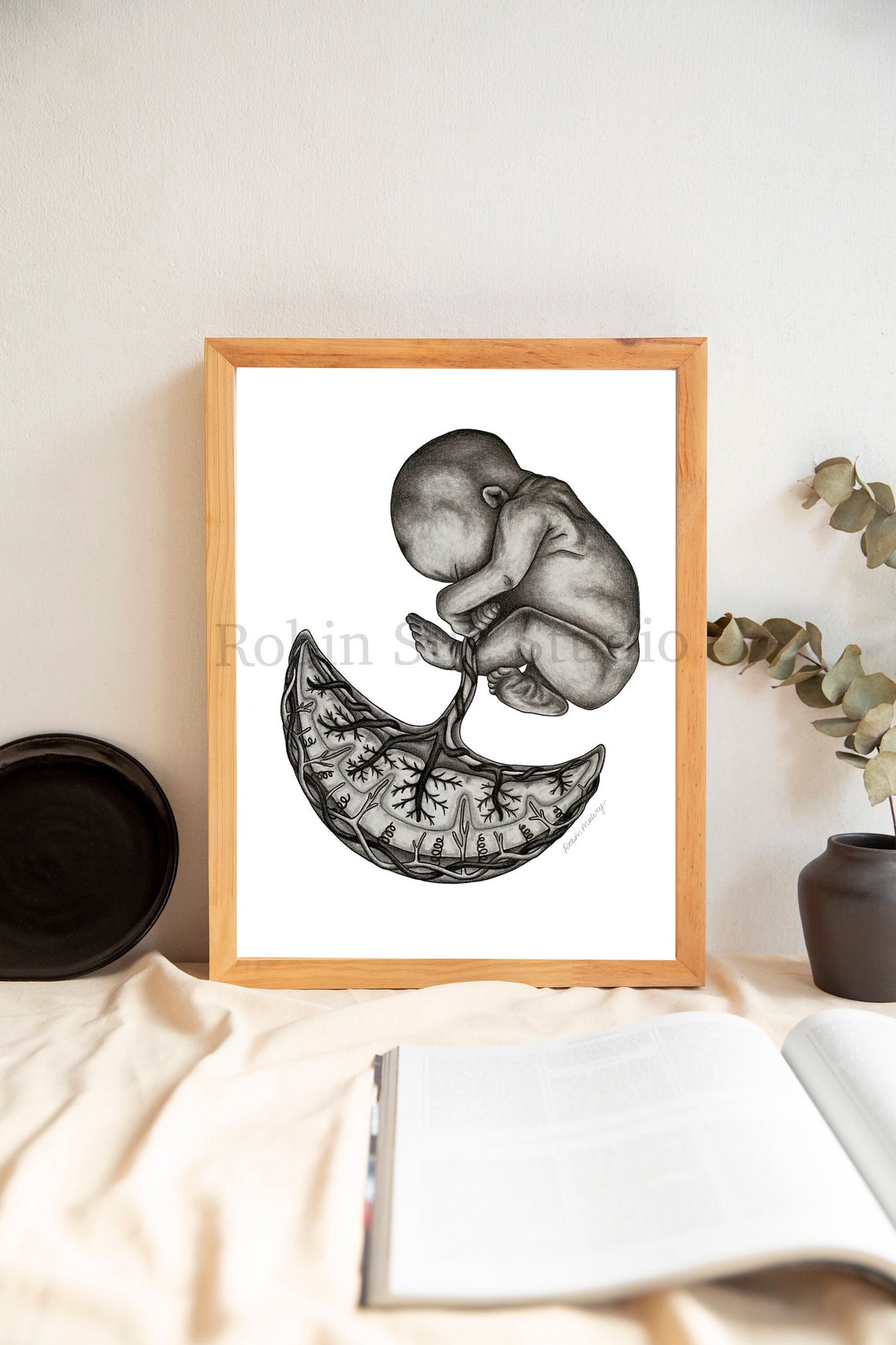 Placenta Art for OBGYN Gift for Midwife Gift for Doula Gift for Labor ...
