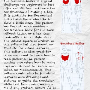 The Mandala Halter Crochet Pattern - Etsy