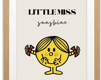 Little Miss Fun Printable Art, Kid Room Art, Modern Nursery Art ...