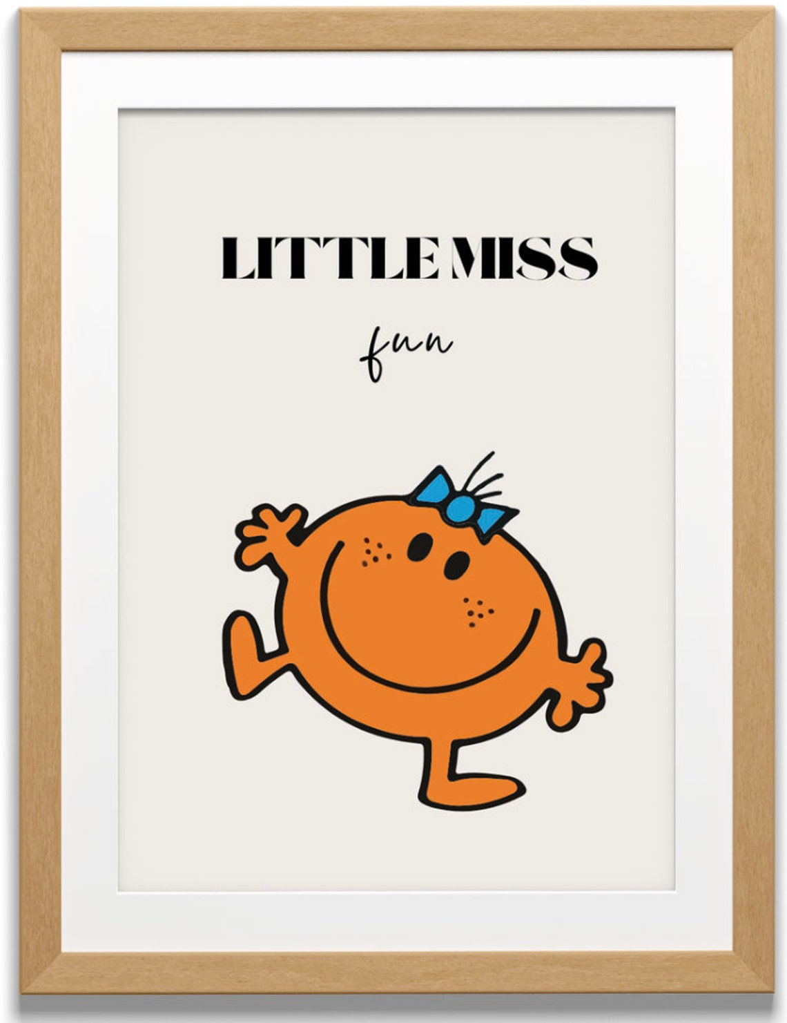 Little Miss Fun Printable Art, Kid Room Art, Modern Nursery Art ...