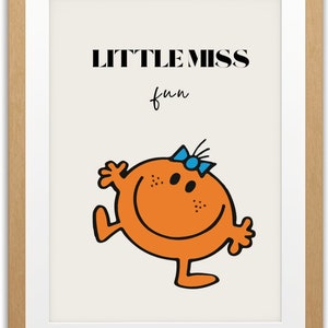 Little Miss Fun Printable Art, Kid Room Art, Modern Nursery Art ...