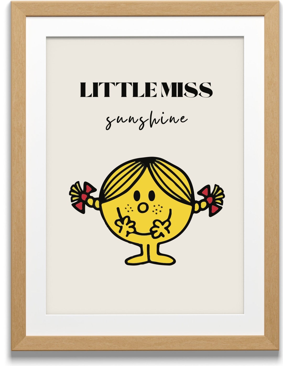 Little Miss Sunshine Printable Art, Kid Room Art, Modern Nursery Art ...