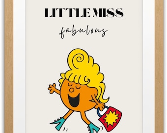 Little Miss Fun Printable Art, Kid Room Art, Modern Nursery Art ...