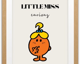Little Miss Fun Printable Art, Kid Room Art, Modern Nursery Art ...
