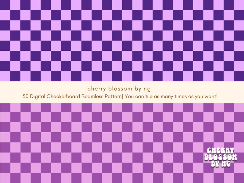50 Purple Checkerboard Seamless Pattern, Checkered Digital Papers ...