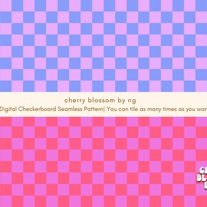 50 Purple Checkerboard Seamless Pattern, Checkered Digital Papers ...