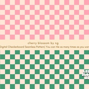 50 Pastel Checkerboard Digital Paper Checker Grid Background for ...