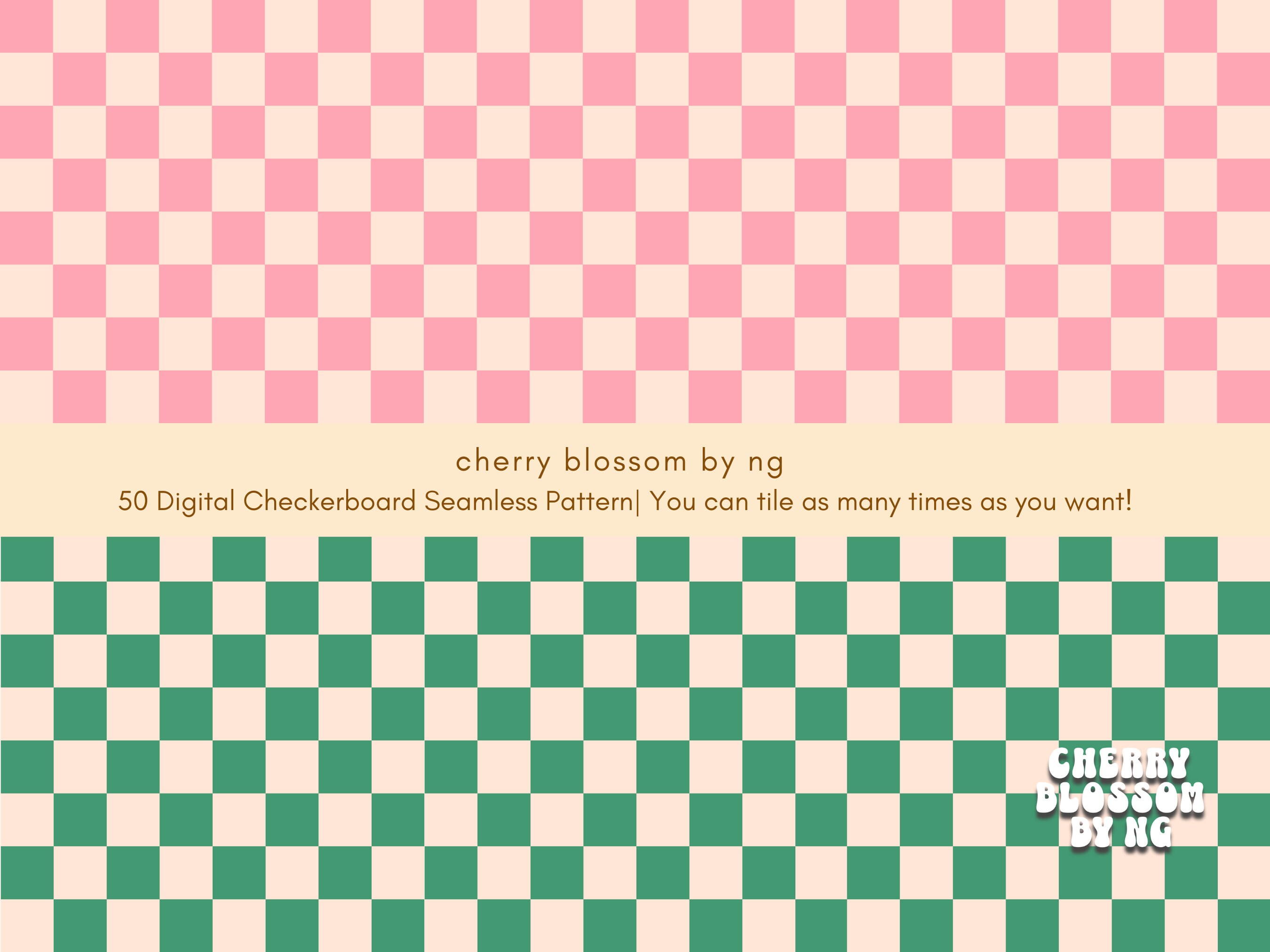 50 Pastel Checkerboard Digital Paper Checker Grid Background for ...