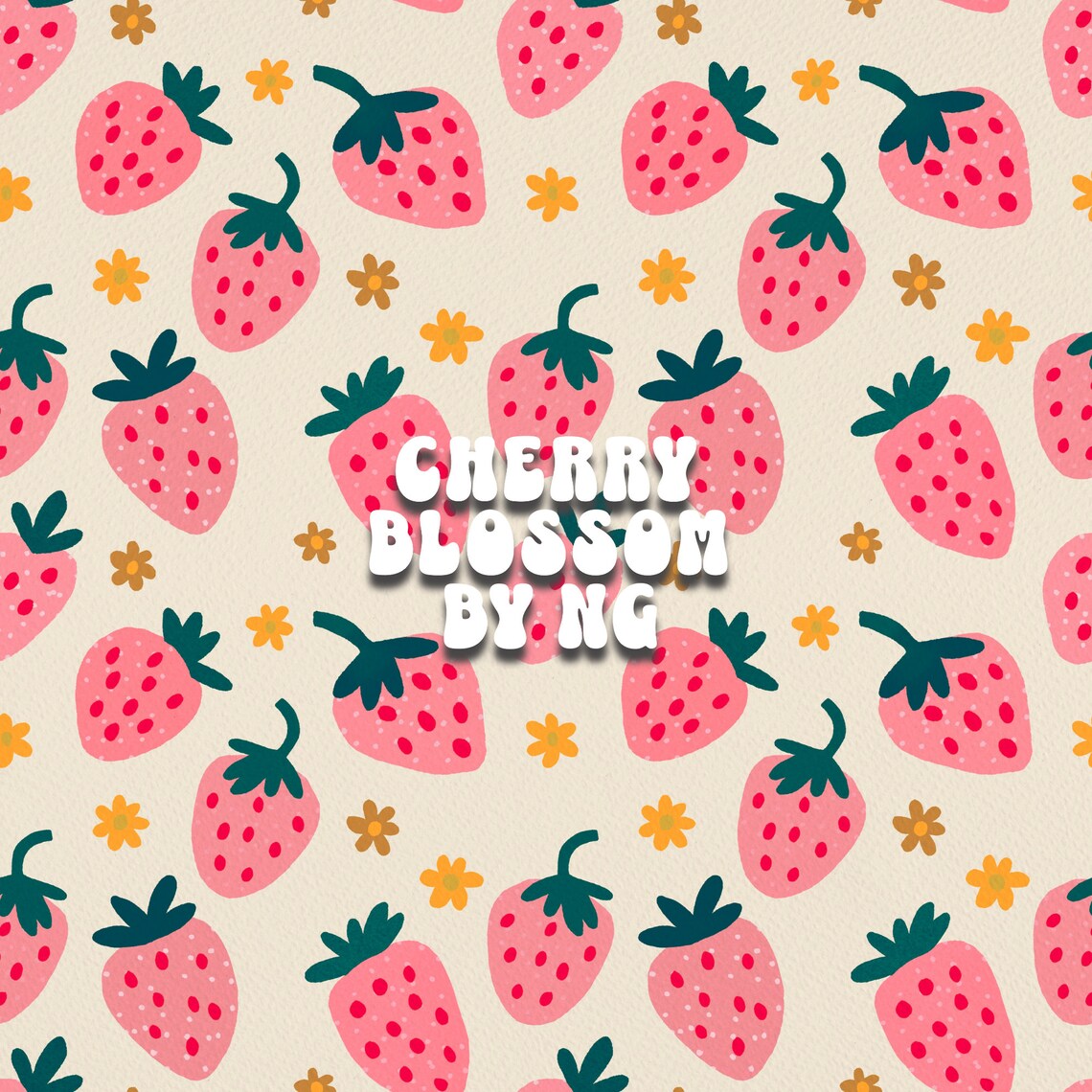 Cute Strawberry Seamless Pattern, Seamless Strawberry File, Seamless ...