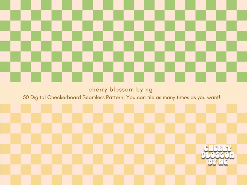 50 Pastel Checkerboard Digital Paper Checker Grid Background for ...