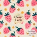 Cute Strawberry Seamless Pattern, Seamless Strawberry File, Seamless ...