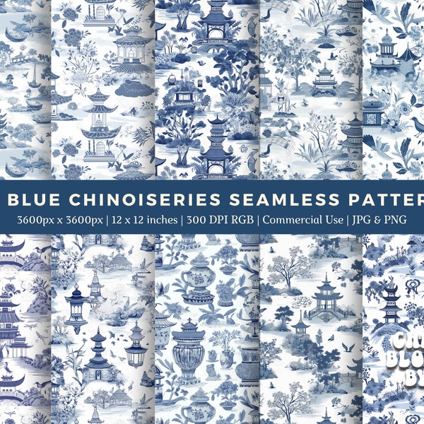 Chinoiserie Fabric - Etsy