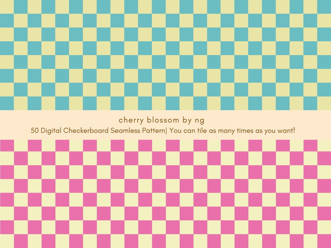50 Checkerboard Digital Paper Checker Grid Background for Commercial ...
