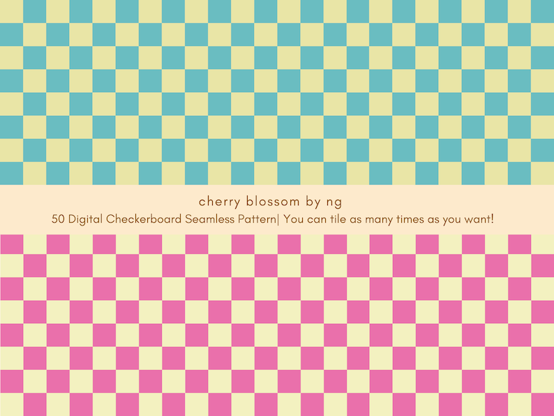 50 Checkerboard Digital Paper Checker Grid Background for Commercial ...