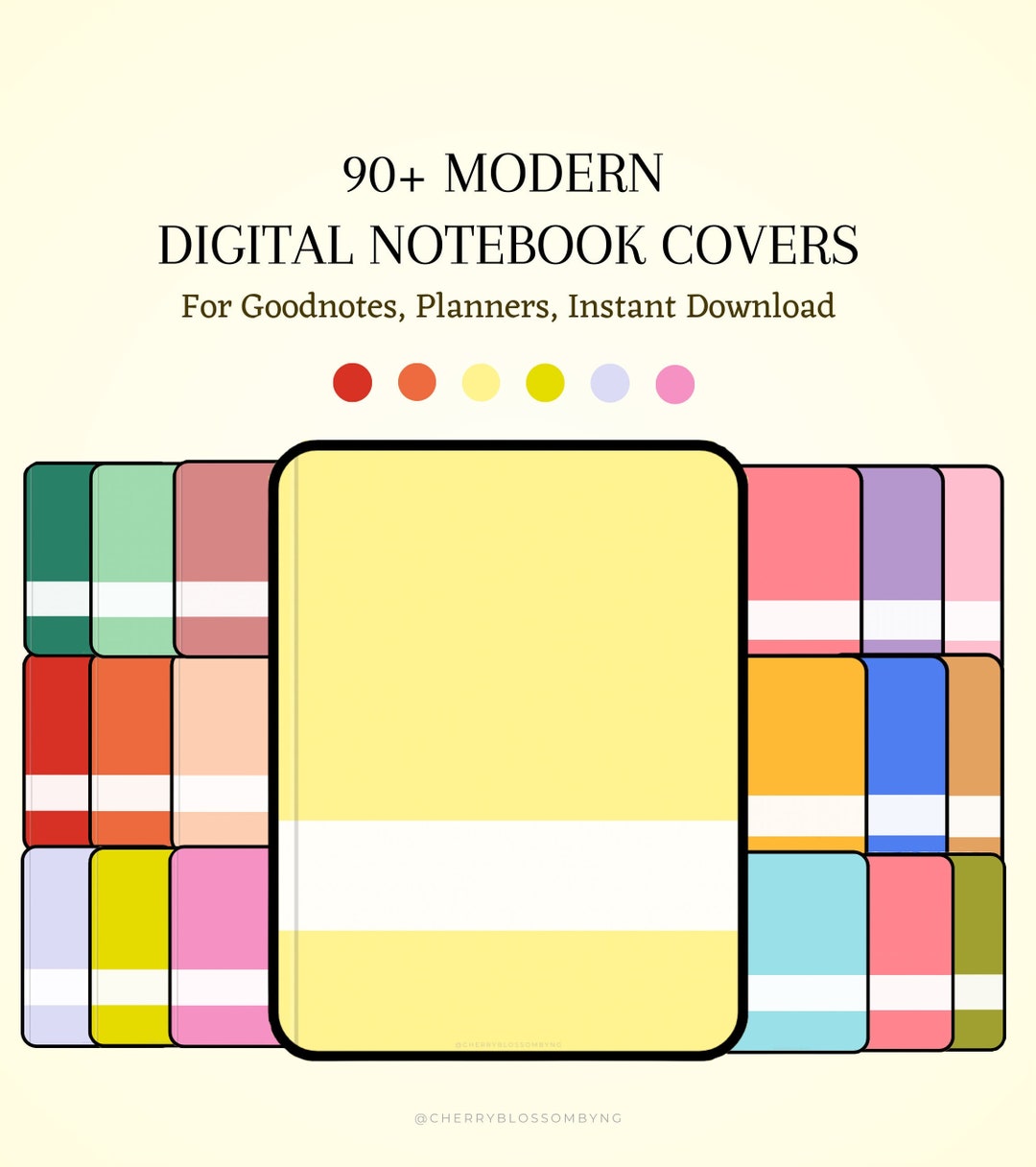 90 Modern Digital Notebook Covers for Goodnotes, Notability, Onenote ...