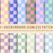 50 Checkerboard Digital Paper Checker Grid Background for Commercial ...