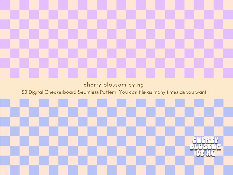 50 Pastel Checkerboard Digital Paper Checker Grid Background for ...