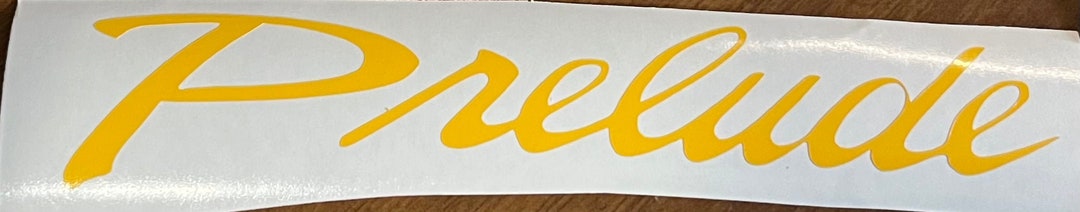 Prelude Emblem in Vinyl Multiple Color Options - Etsy