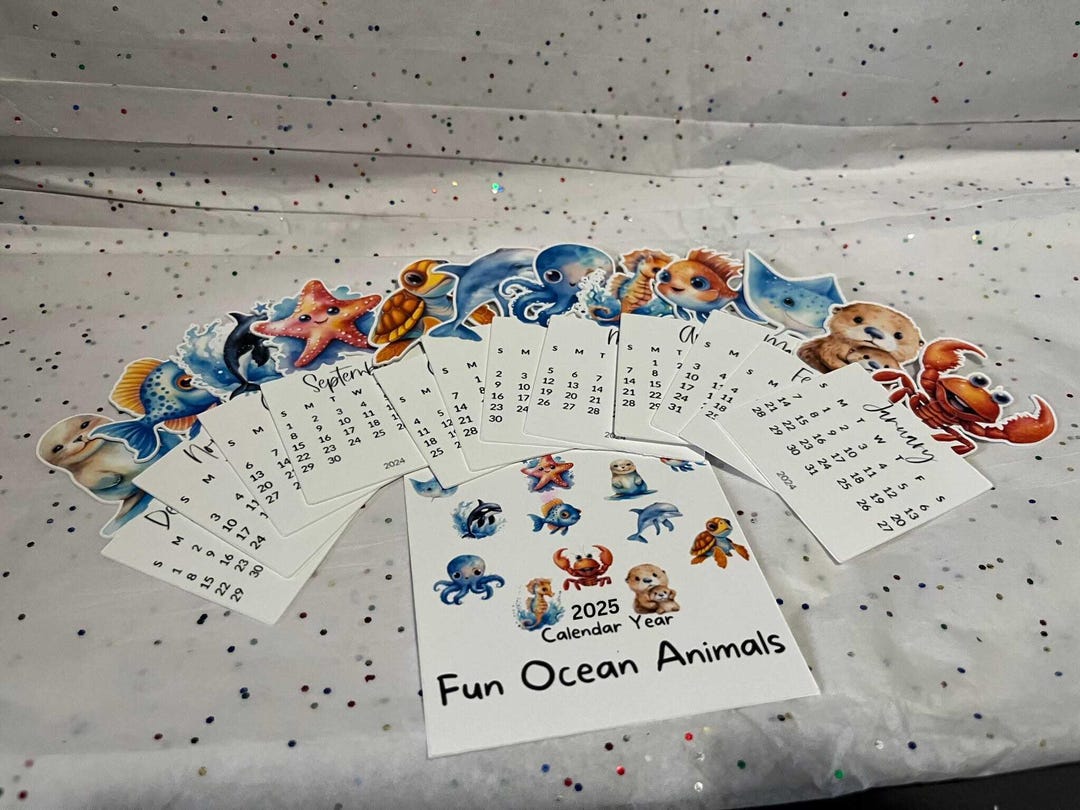 Personalized Die Cut Desk Calendar 2025 - Etsy