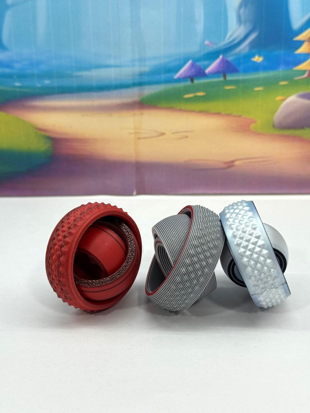 3 Pcs Fidget Gyro Toys, Fidget Toy for Adults, Desk Toy ADHD Autism ...