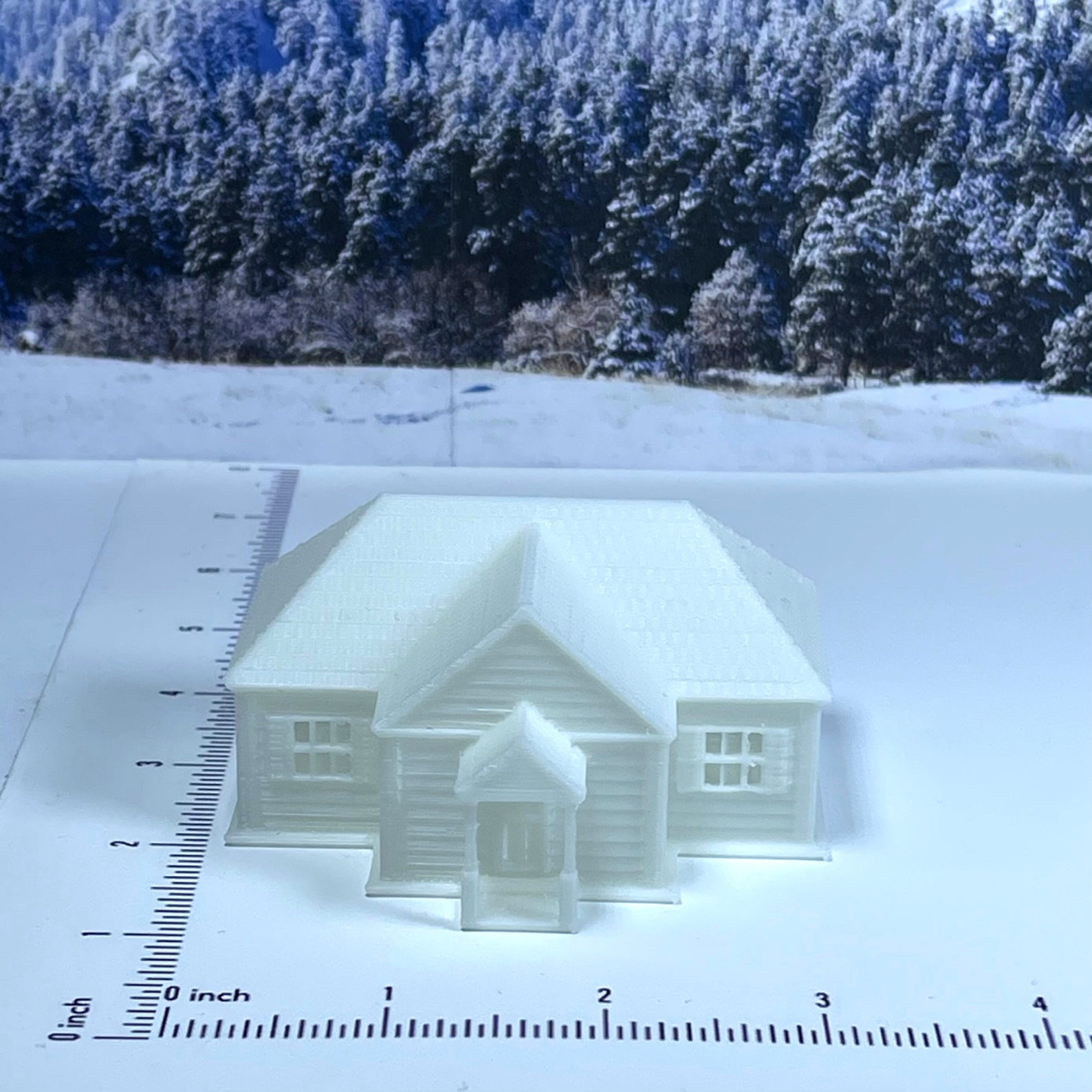 N-scale House Single Story 1:160 Scale Building DIY Christmas Village ...