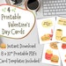 Happy Valentine's Day Cards | Instant Download | Printable PDF ...