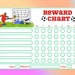 Football Theme Reward Chart, Printable and Personalised Behaviour Chart ...