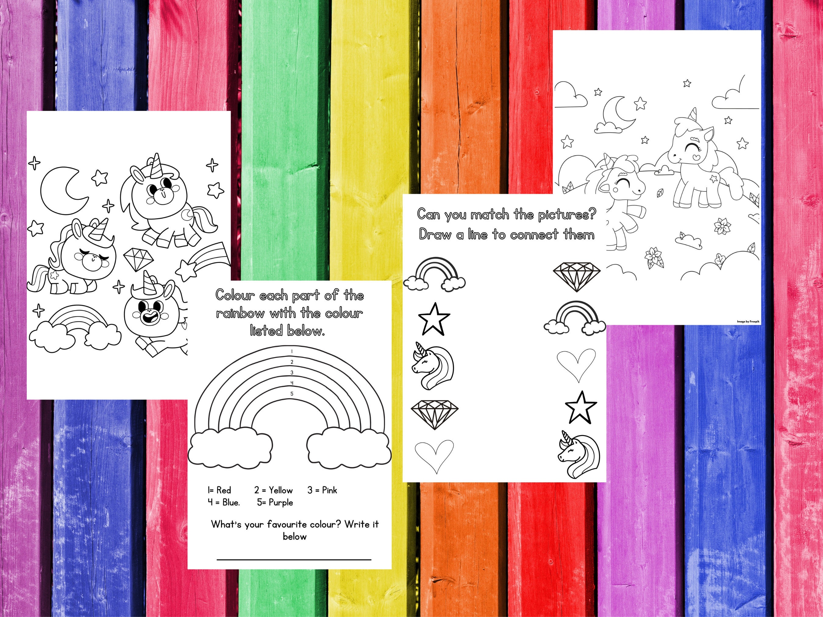 Printable Unicorn Activity Sheets, UK & US Spellings, Unicorn Colouring ...