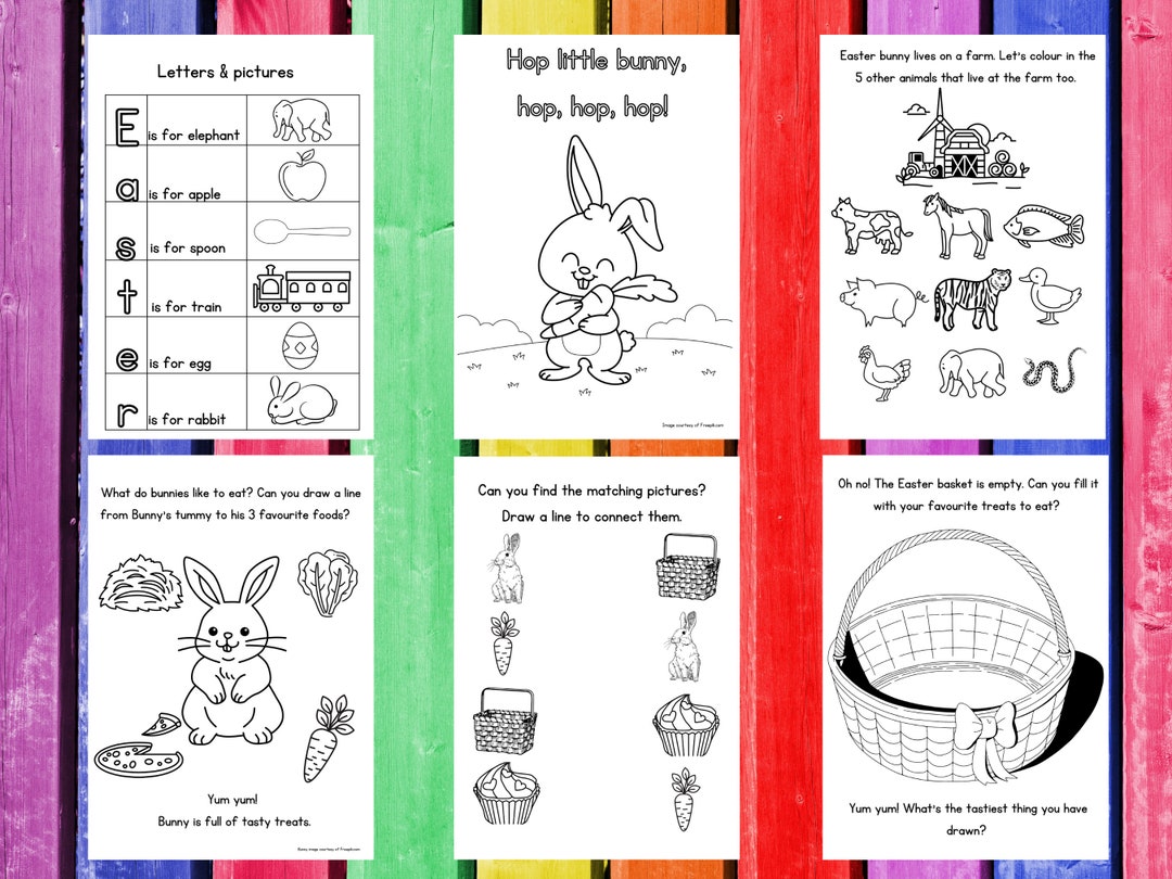 Printable Easter Activity Sheets, UK & US Spellings, Easter Colouring ...