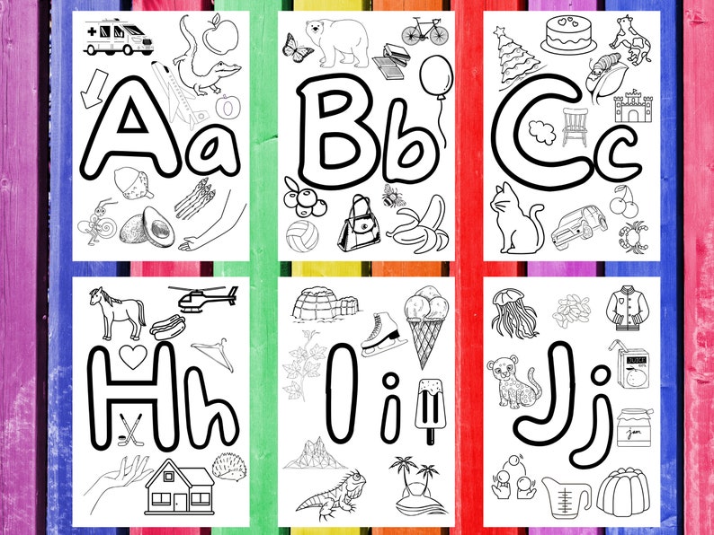 Printable Alphabet Colouring Pages, ABC Practice for Toddlers ...