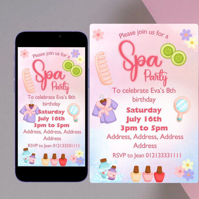 Phone Invitation - Etsy