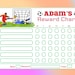Football Theme Reward Chart, Printable and Personalised Behaviour Chart ...