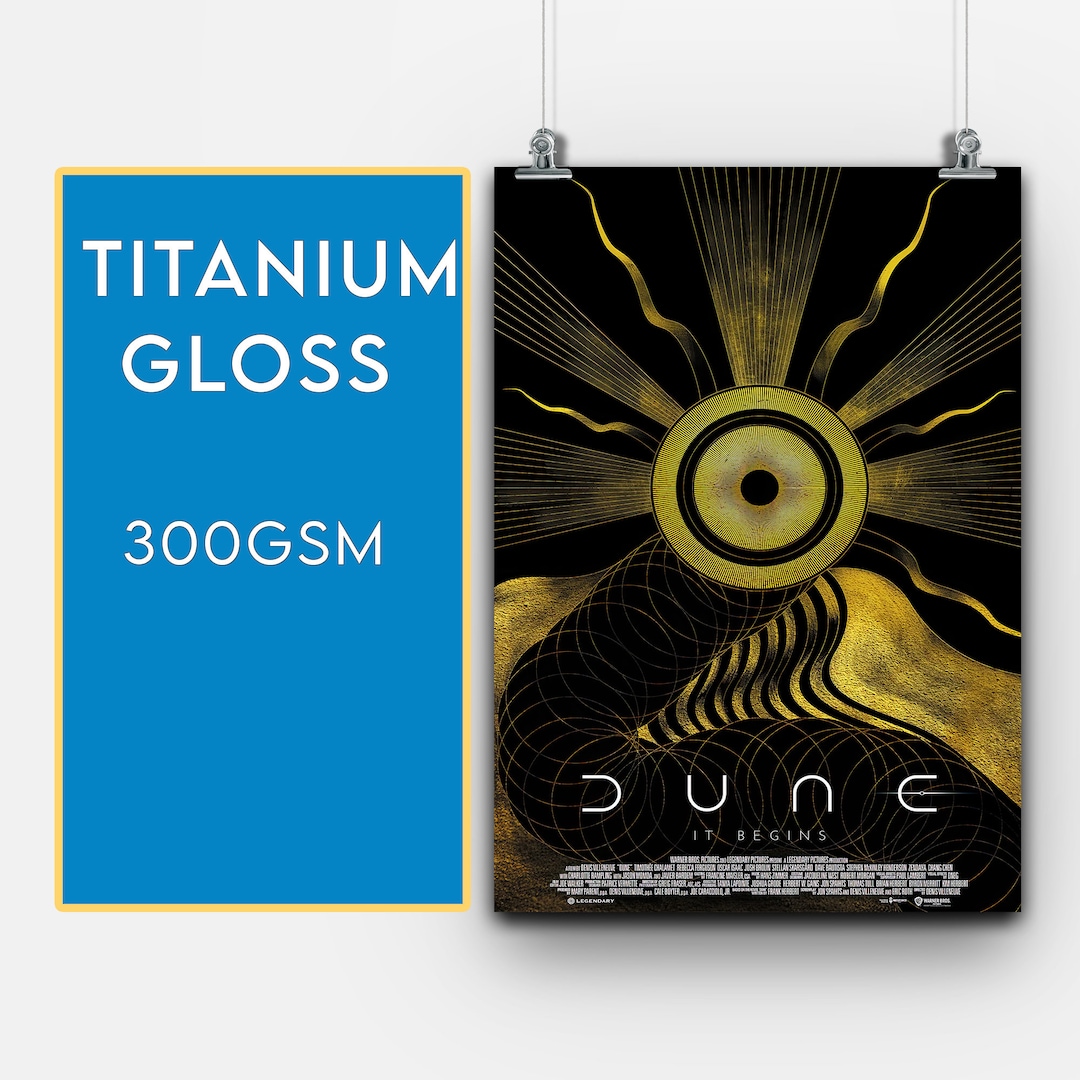 Dune A3 Size 4K Movie Poster Print Wall Decor High - Etsy