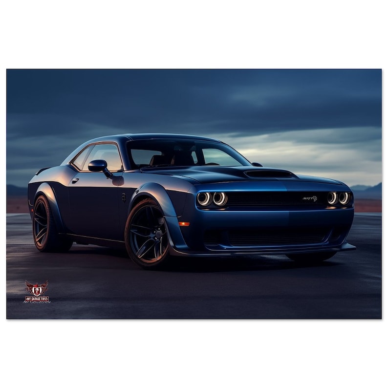 Challenger SRT Hellcat Inspired Wall Art - Etsy