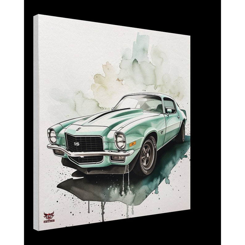 Classic 1972 Camaro SS Inspired Canvas Wall Art - Etsy