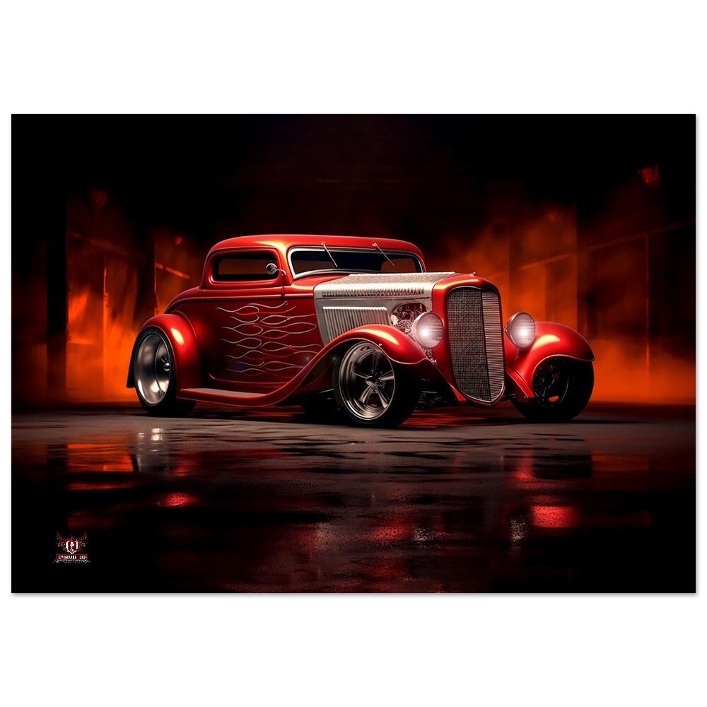 Custom Hot Rod Wall Art - Etsy