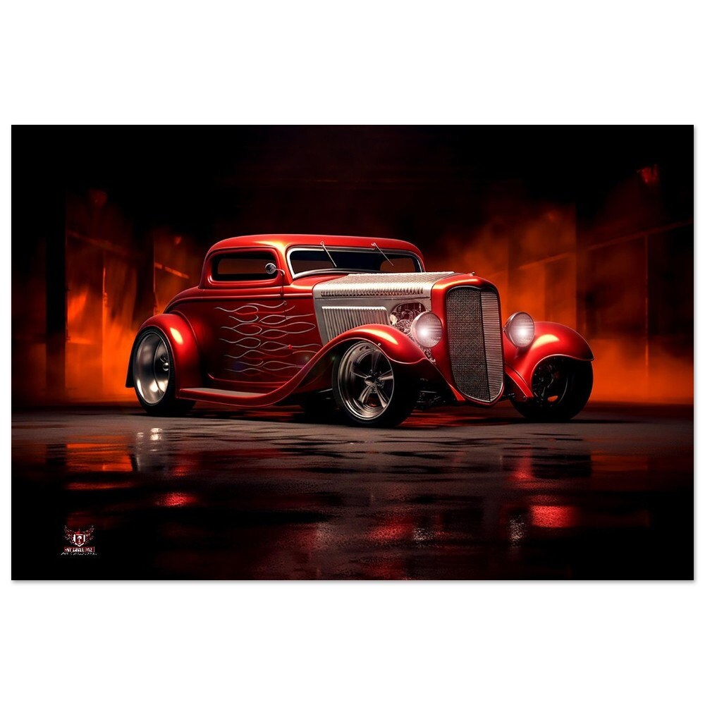 Custom Hot Rod Wall Art - Etsy