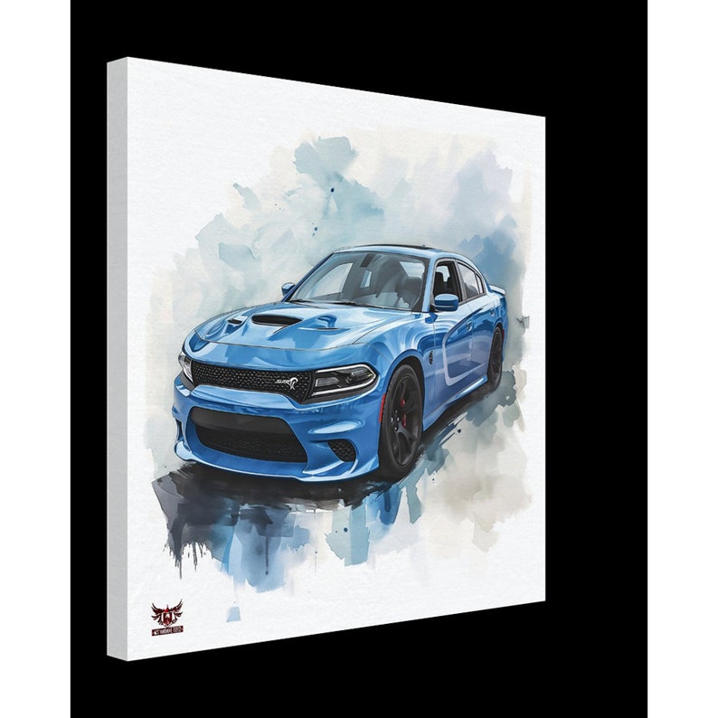 Dodge Charger SRT Inspired Canvas Wall Art - Etsy