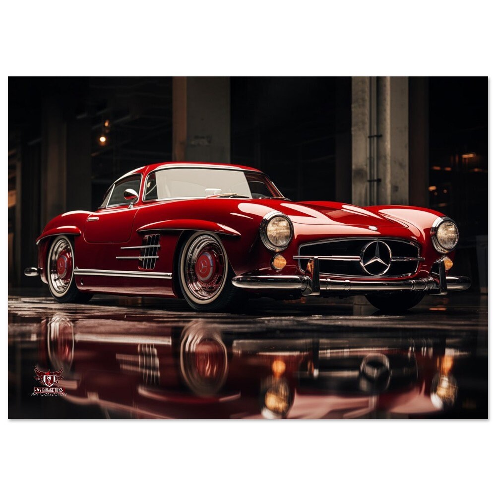 Mercedes 300SL Inspired Wall Art - Etsy
