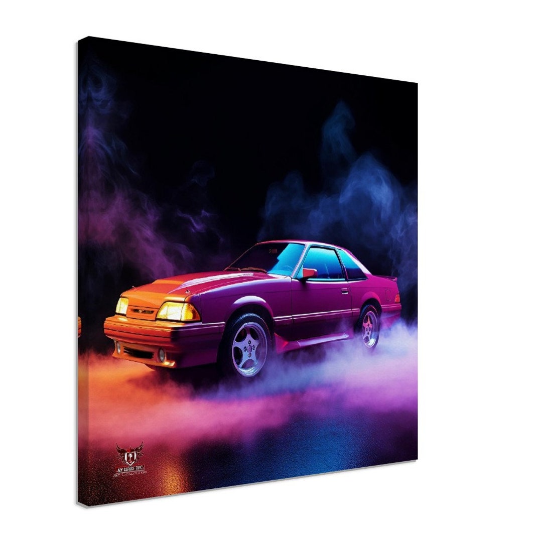 90' Ford Mustang GT Inspired Wall Art - Etsy