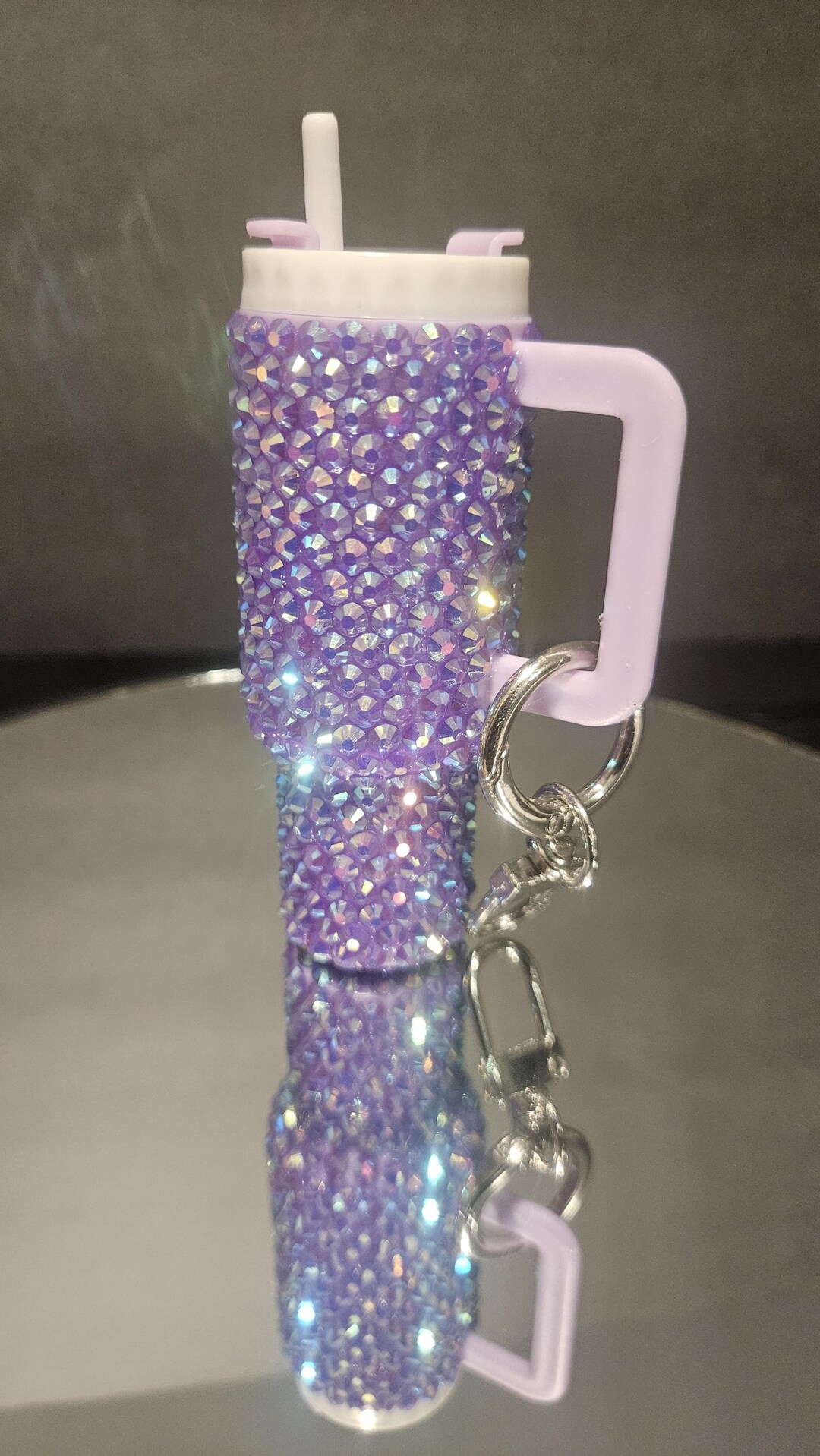 Blinged Mini Chapstick Holder Keychain - Etsy
